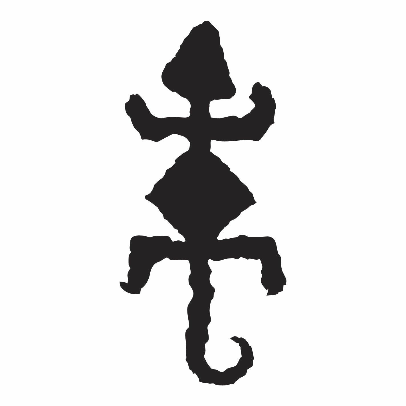 Diamondback Lizard – Rock Art Stickers